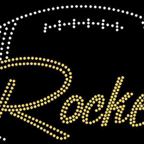 Football Rhinestone Transfer - Etsy