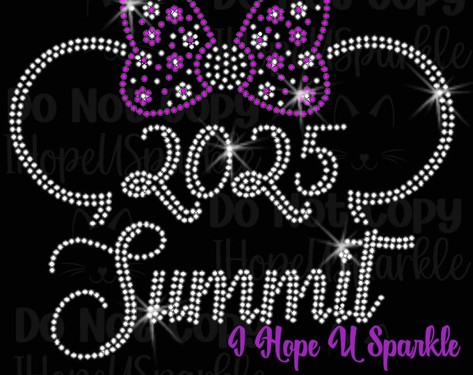Summit Cheer 2025, Iron on for Shirt, Rhinestone Cheer Tee, Cheer ...