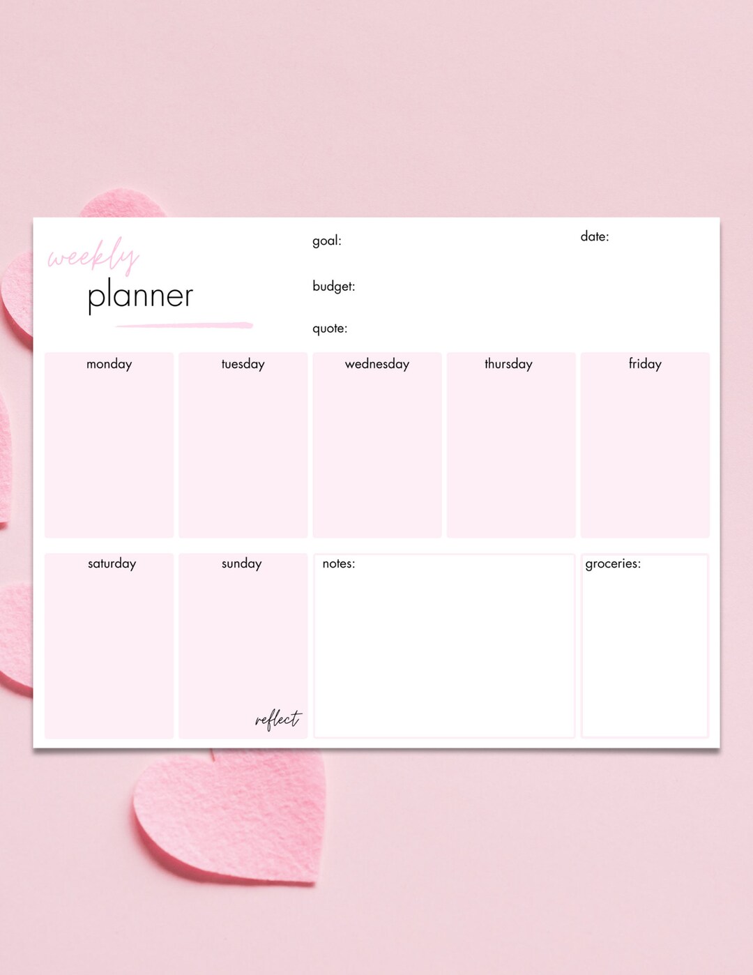 Simple Weekly Overview, Plan My Week, Cute Grocery List, This Week ...