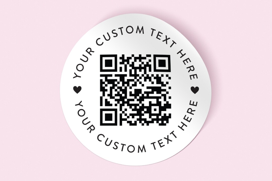Custom QR Code Package Sticker, Custom Text Stickers, Business Stickers ...