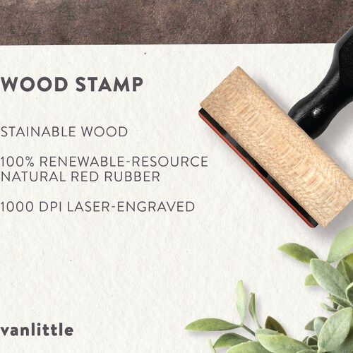 Customized Wood Rubber Stamp DODRS0000 | Etsy