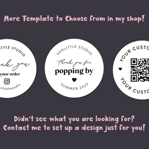 Custom QR Code Package Sticker, Custom Text Stickers, Business Stickers ...