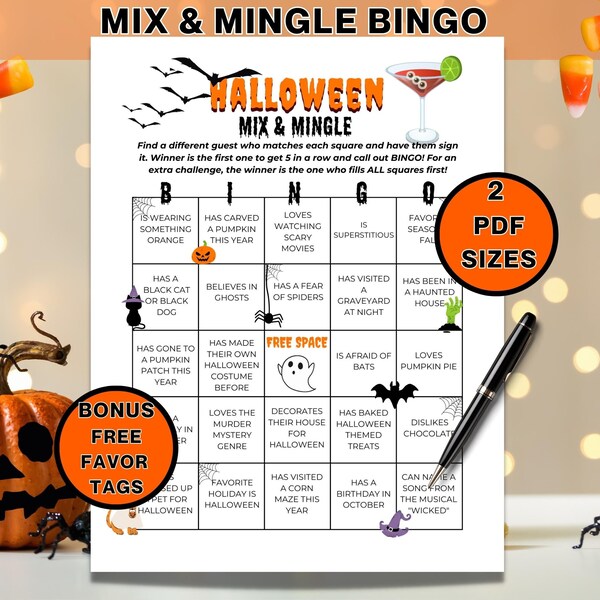 Mingle Bingo - Etsy