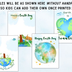 Earth Day Handprint Art Craft, Earth Day Printable Activities ...