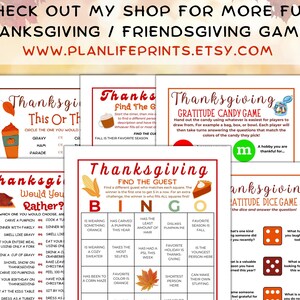 Thanksgiving Think Fast Game Printable, Friendsgiving Games, Trivia ...