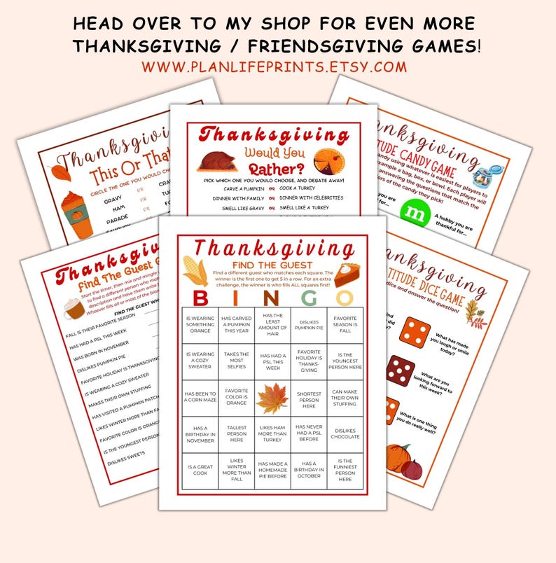 Thanksgiving This or That, Would You Rather Game, Friendsgiving Games ...