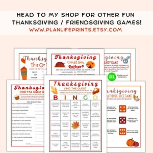 Thanksgiving Gratitude Game, Thanksgiving Games Printable ...