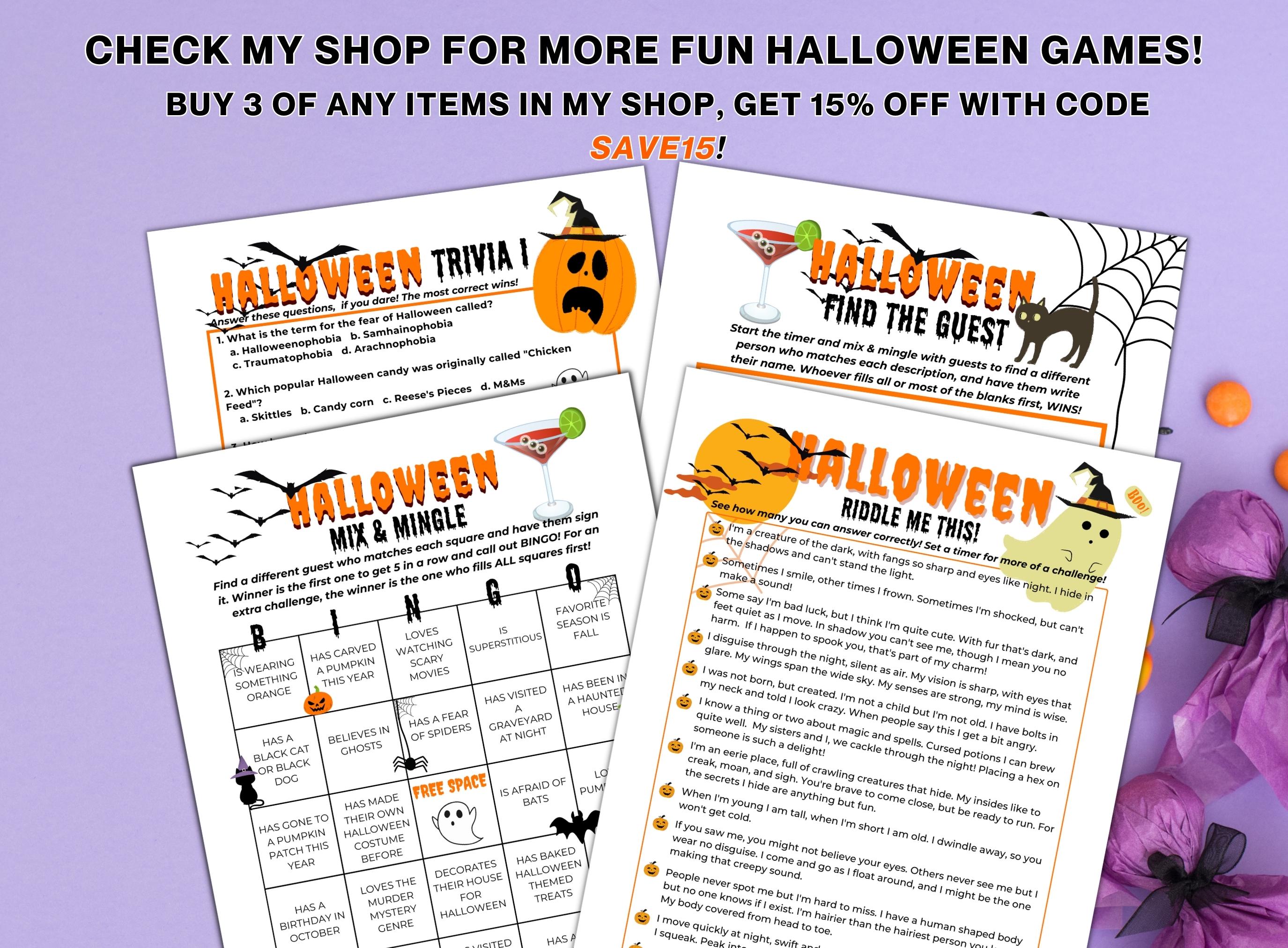 Halloween Would You Rather Printable Game, Fun This or That Activity ...