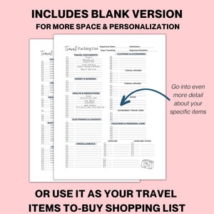 Travel Essentials Packing List, Vacation Checklist, Packing List ...