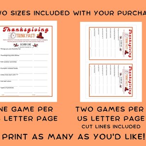 Thanksgiving Think Fast Game Printable, Friendsgiving Games, Trivia ...