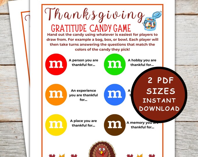 Thanksgiving Gratitude Dice Game, Printable Thanksgiving Games ...