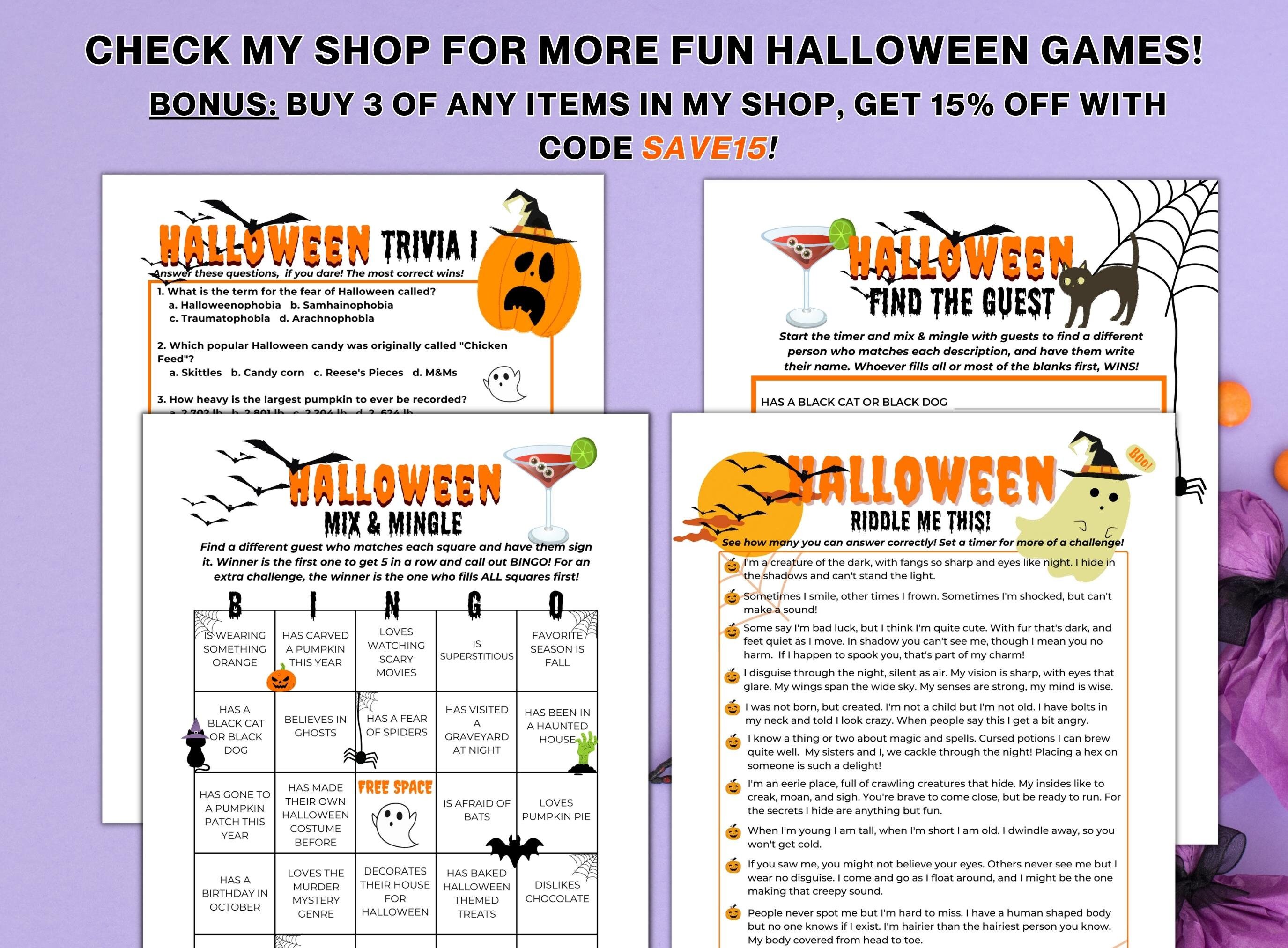 Halloween Would You Rather Printable Game, This or That Activity for a ...