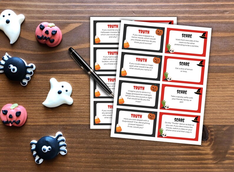 Halloween Truth or Scare Game, Spooky Truth or Dare Questions, Fun ...