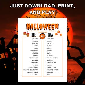 Halloween This or That Game, Halloween Would You Rather, Halloween ...