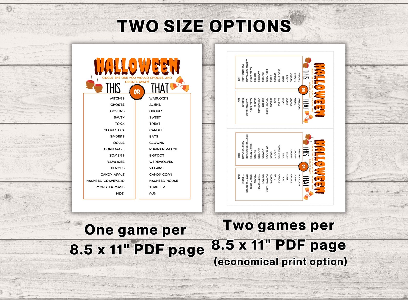 Halloween This or That Game, Halloween Would You Rather, Halloween ...