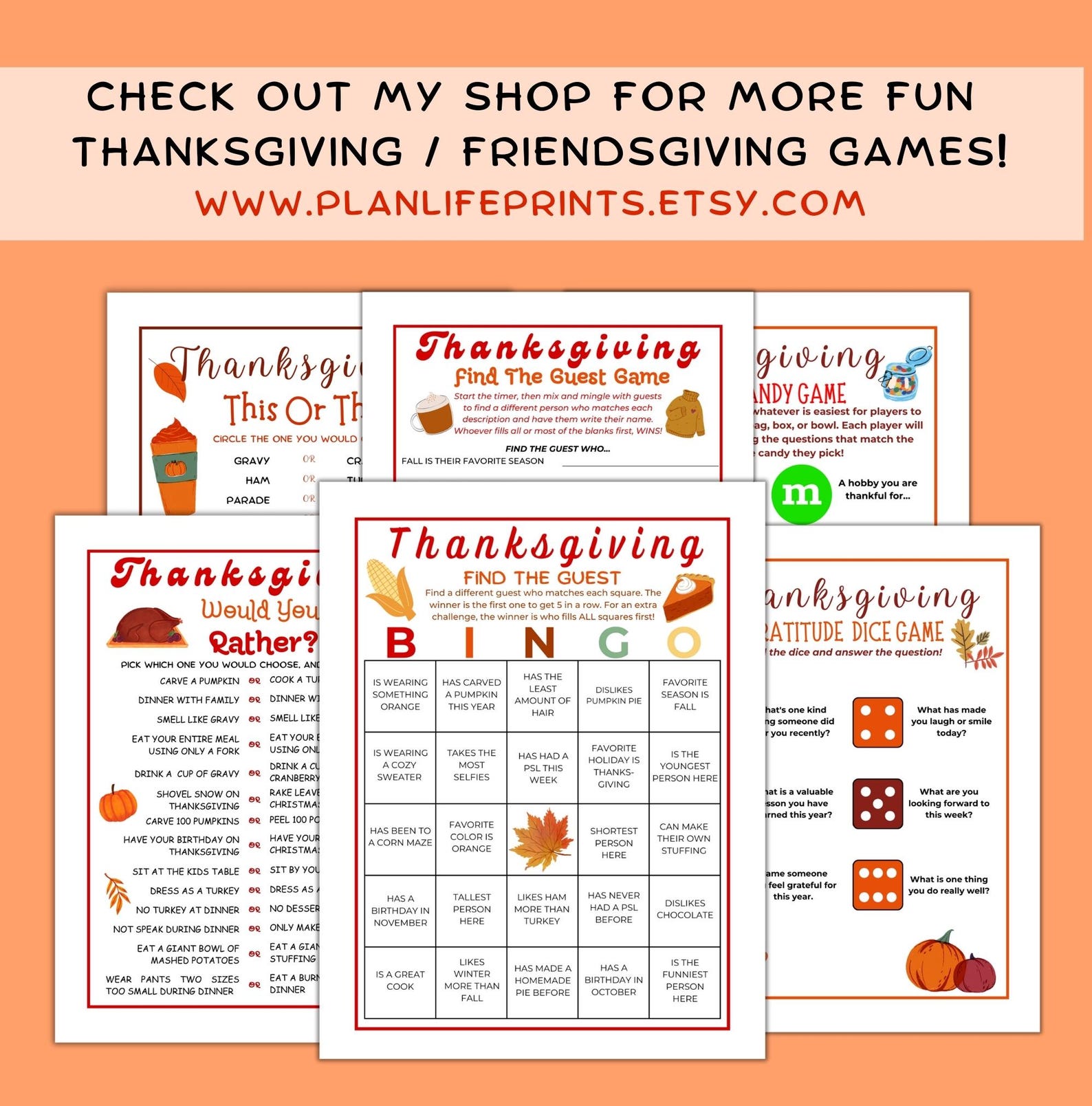 Thanksgiving Think Fast Game Printable, Friendsgiving Games, Trivia ...