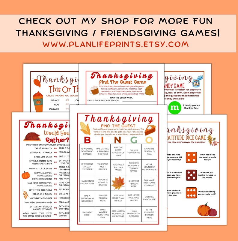 Thanksgiving Think Fast Game Printable, Friendsgiving Games, Trivia ...