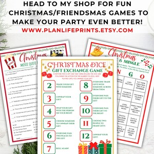 Christmas Wish List, Secret Santa Survey, Gift Questionnaire, Gift ...