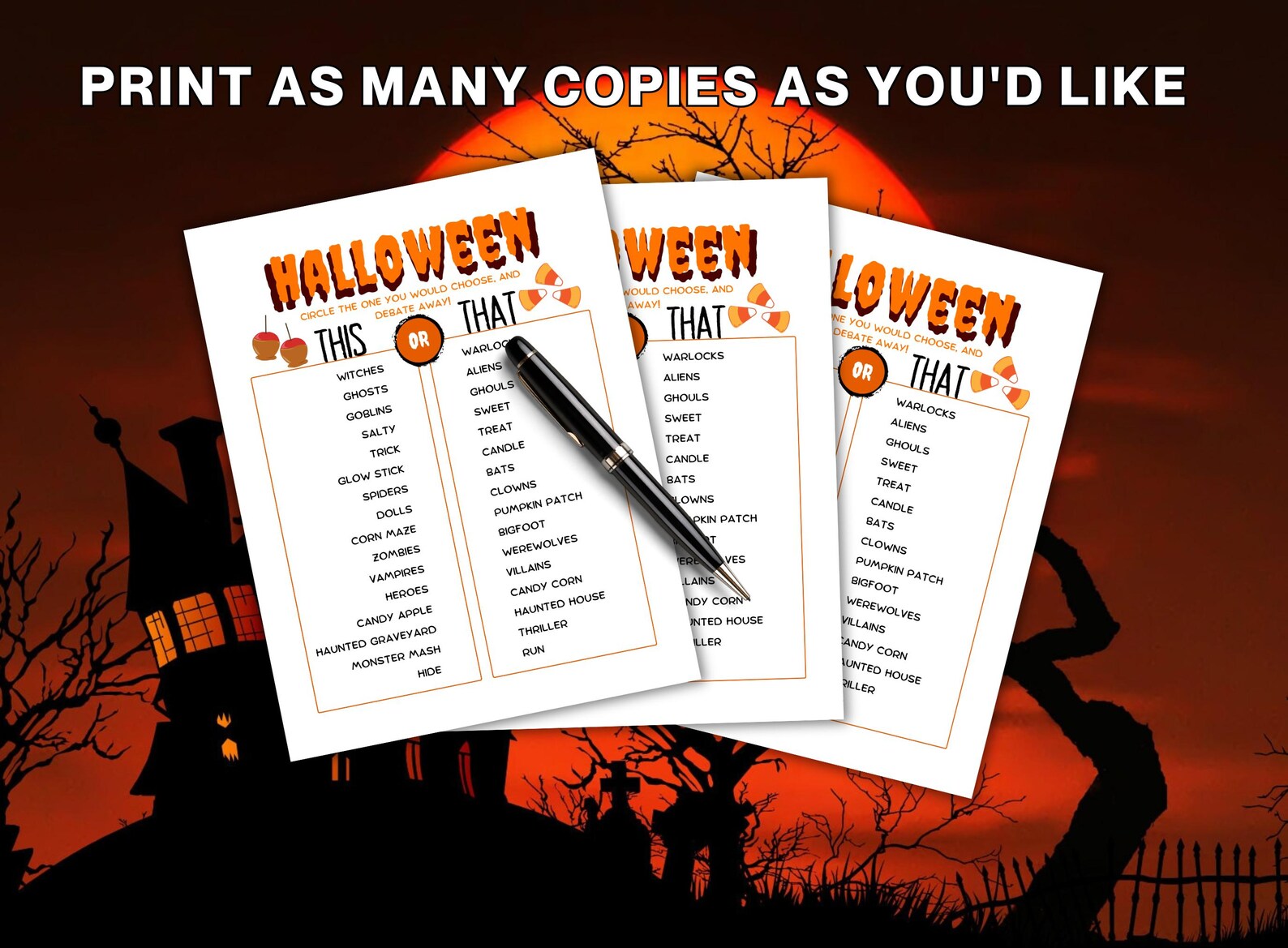 Halloween This or That Game, Halloween Would You Rather, Halloween ...