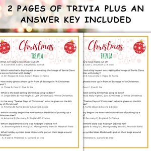 Christmas Trivia Game, Holiday Party Games, Office Christmas Party ...
