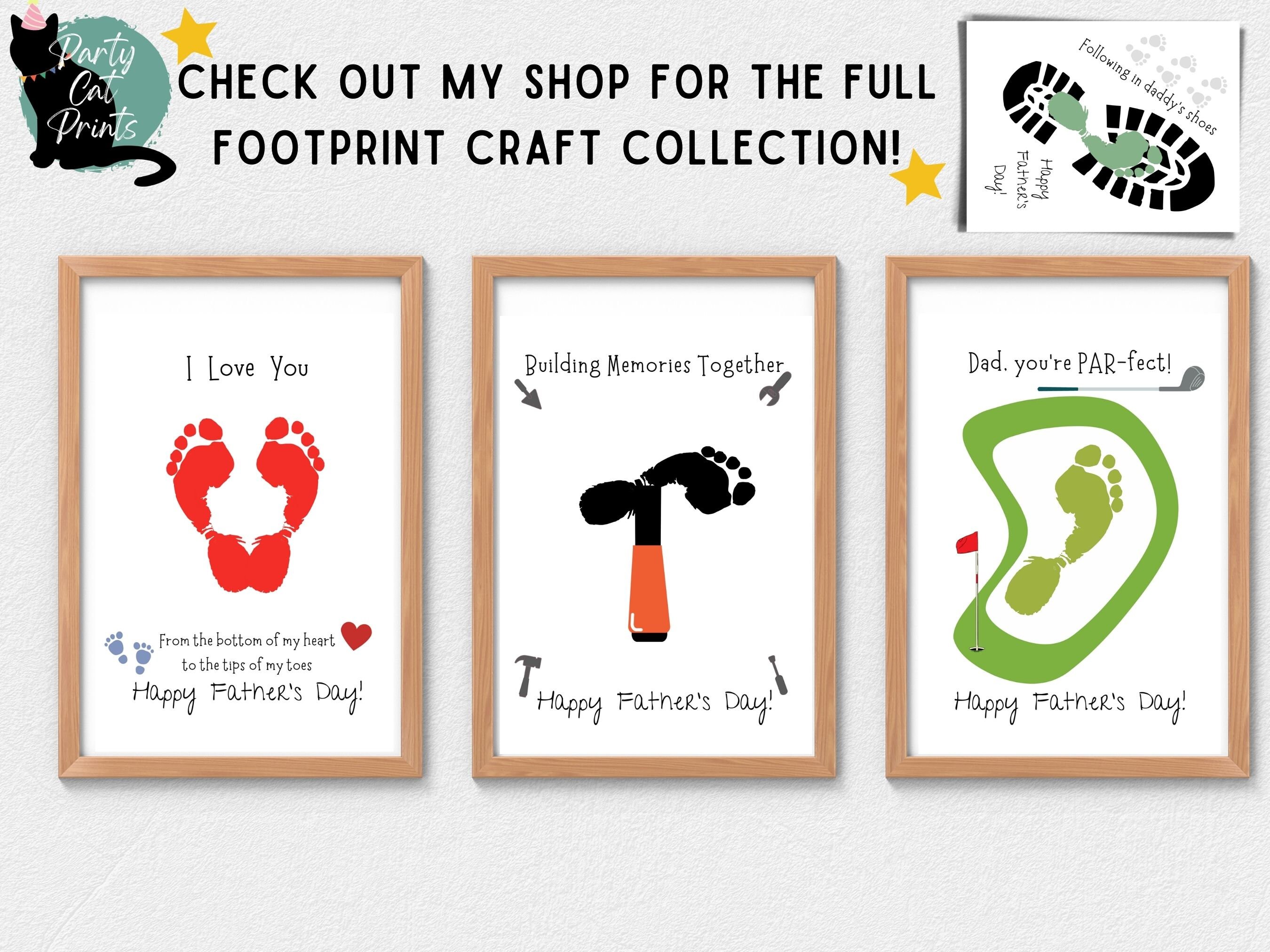 Father's Day Handprint Craft, Printable Father's Day Gift From Kids ...