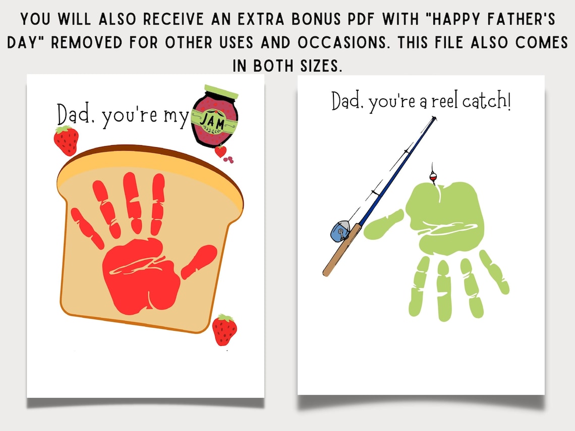 Father's Day Handprint Craft Printable Father's Day - Etsy