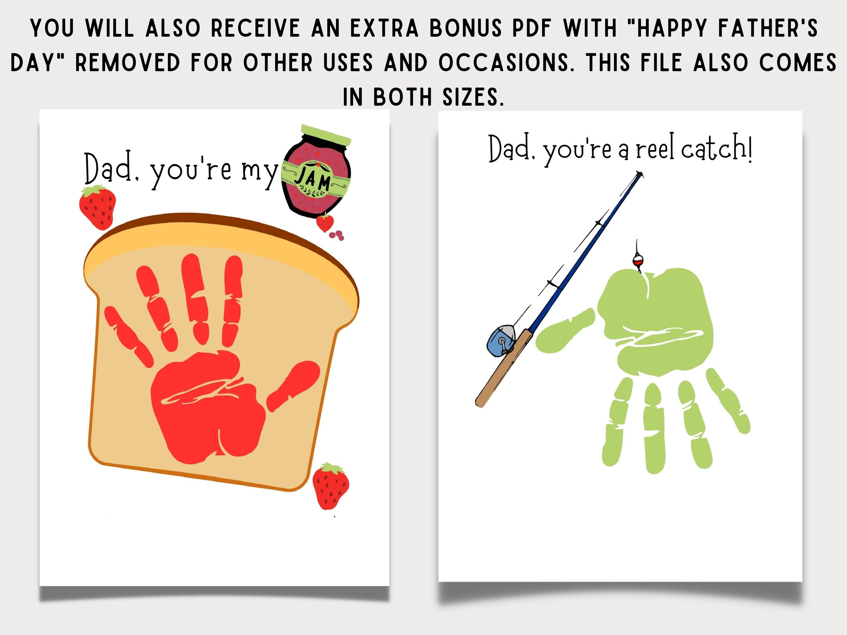 Father's Day Handprint Craft, Printable Father's Day Gift From Kids ...