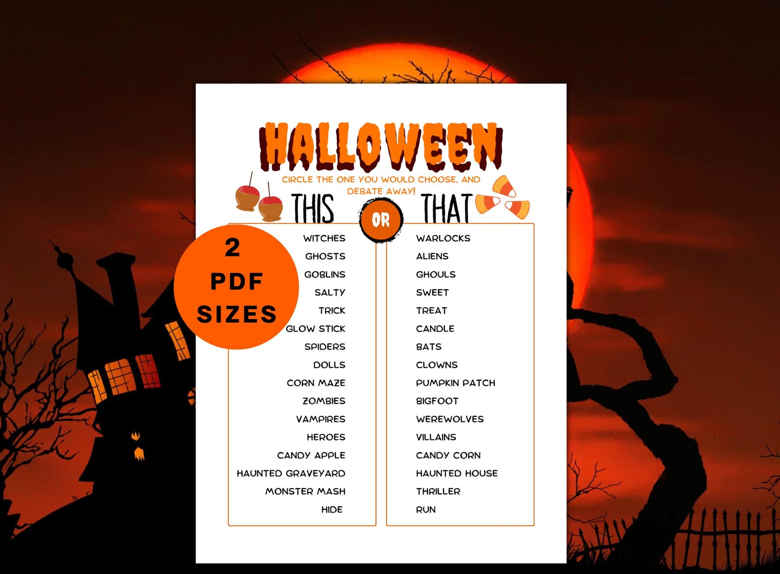 Halloween This or That Game, Halloween Would You Rather, Halloween ...