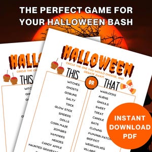 Halloween This or That Game, Halloween Would You Rather, Halloween ...