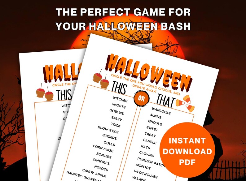 Halloween This or That Game, Halloween Would You Rather, Halloween ...