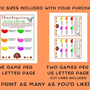 Thanksgiving Gratitude Game, Kids Table Activities, Gratitude Sheet ...