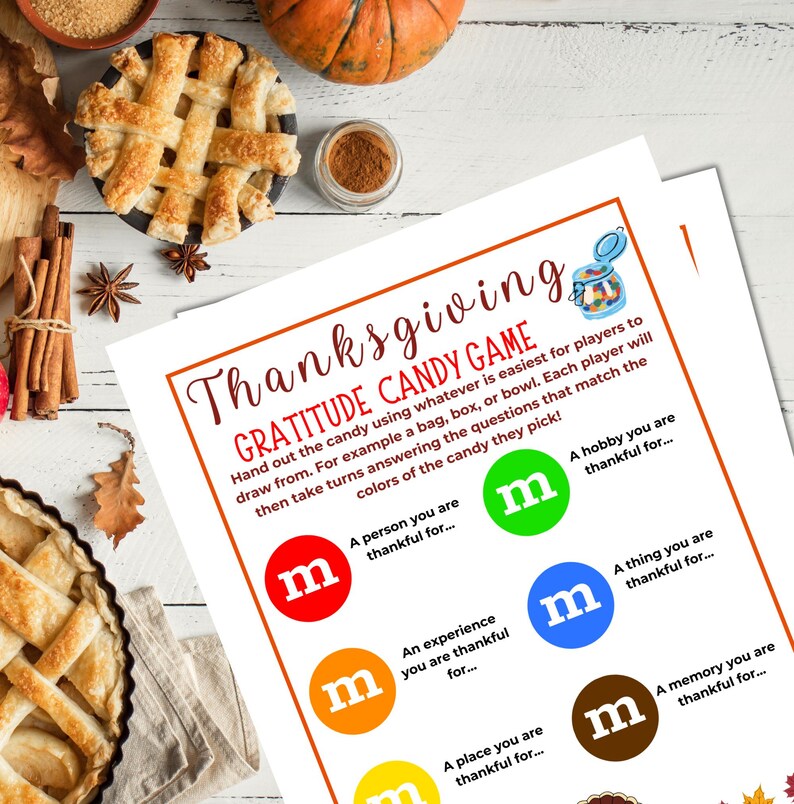 Thanksgiving Gratitude Game, Thanksgiving Games Printable ...