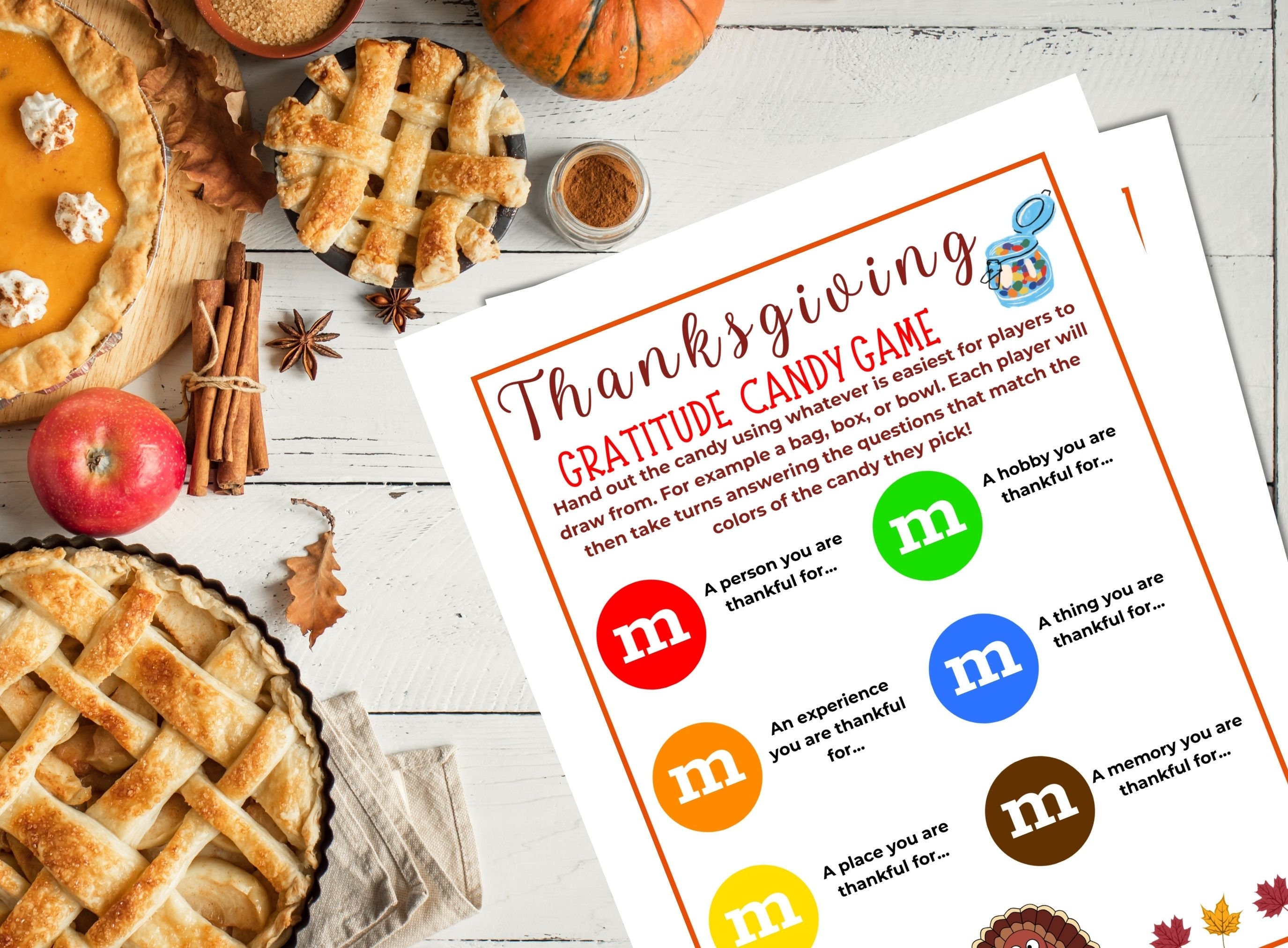 Thanksgiving Gratitude Game, Thanksgiving Games Printable ...