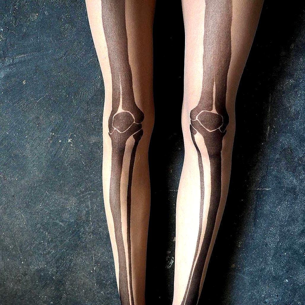 Skeleton Tights – Bones Pantyhose, Anatomical Halloween Costume ...