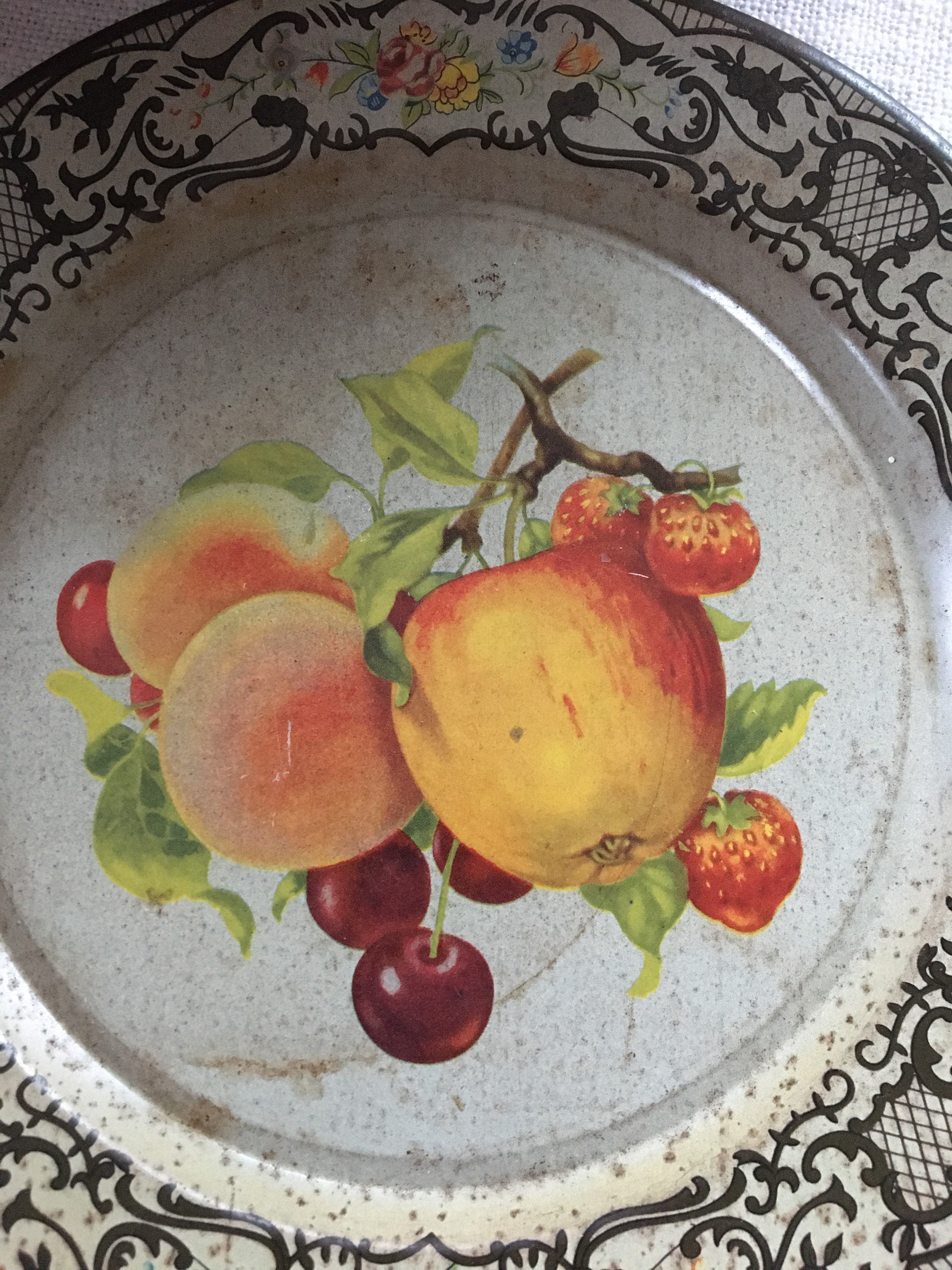 Two Enamelware-tin Plates -DAHER Decorated Ware - Etsy