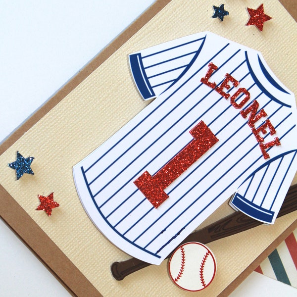 Baseball Birthday Card Kids - Etsy