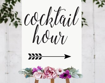 Cocktail hour sign | Etsy