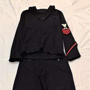 Vintage 1961 Vietnam Era Cracker Jack Naval Uniform 100% Wool - Etsy
