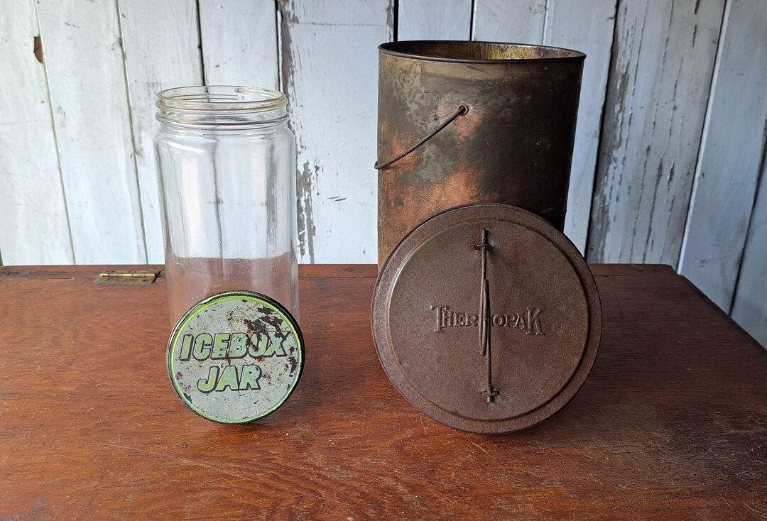 Antique 1920's Thermopak Ice Cream Storage Container W/t Icebox Jar - Etsy