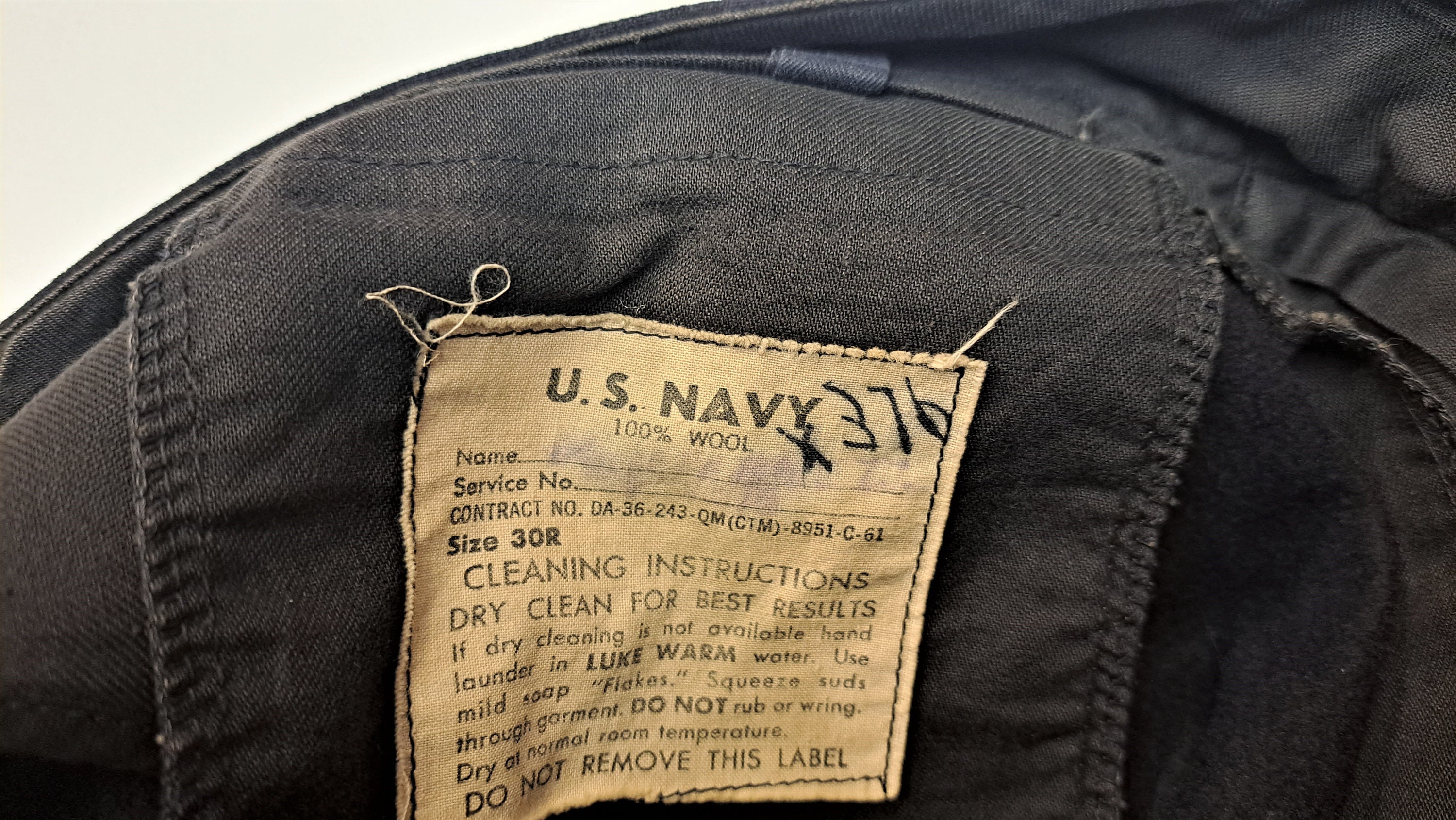 Vintage 1961 Vietnam Era Cracker Jack Naval Uniform 100% Wool - Etsy
