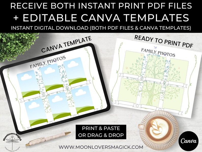 EDITABLE Family Tree Template PDF Canva Family Tree Print - Etsy EDITABLE Family Tree Template PDF Canva Family Tree Print - Etsy