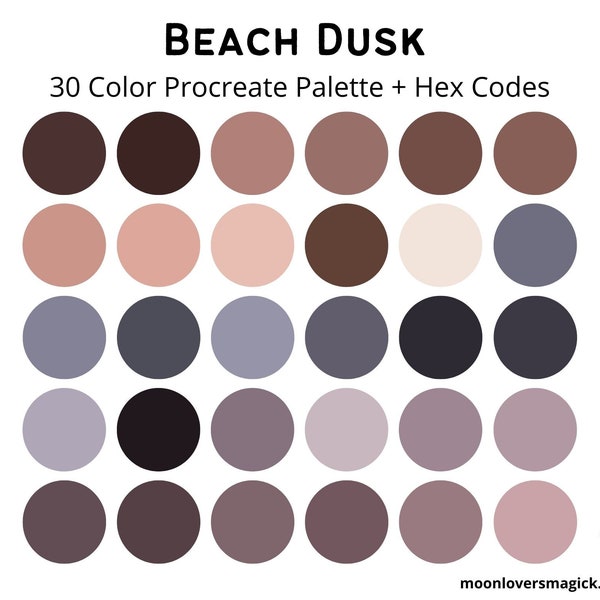 Gray Procreate Palette - Etsy