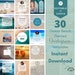 30 Editable Beach Ocean Themed Instagram Post Templates for Canva ...
