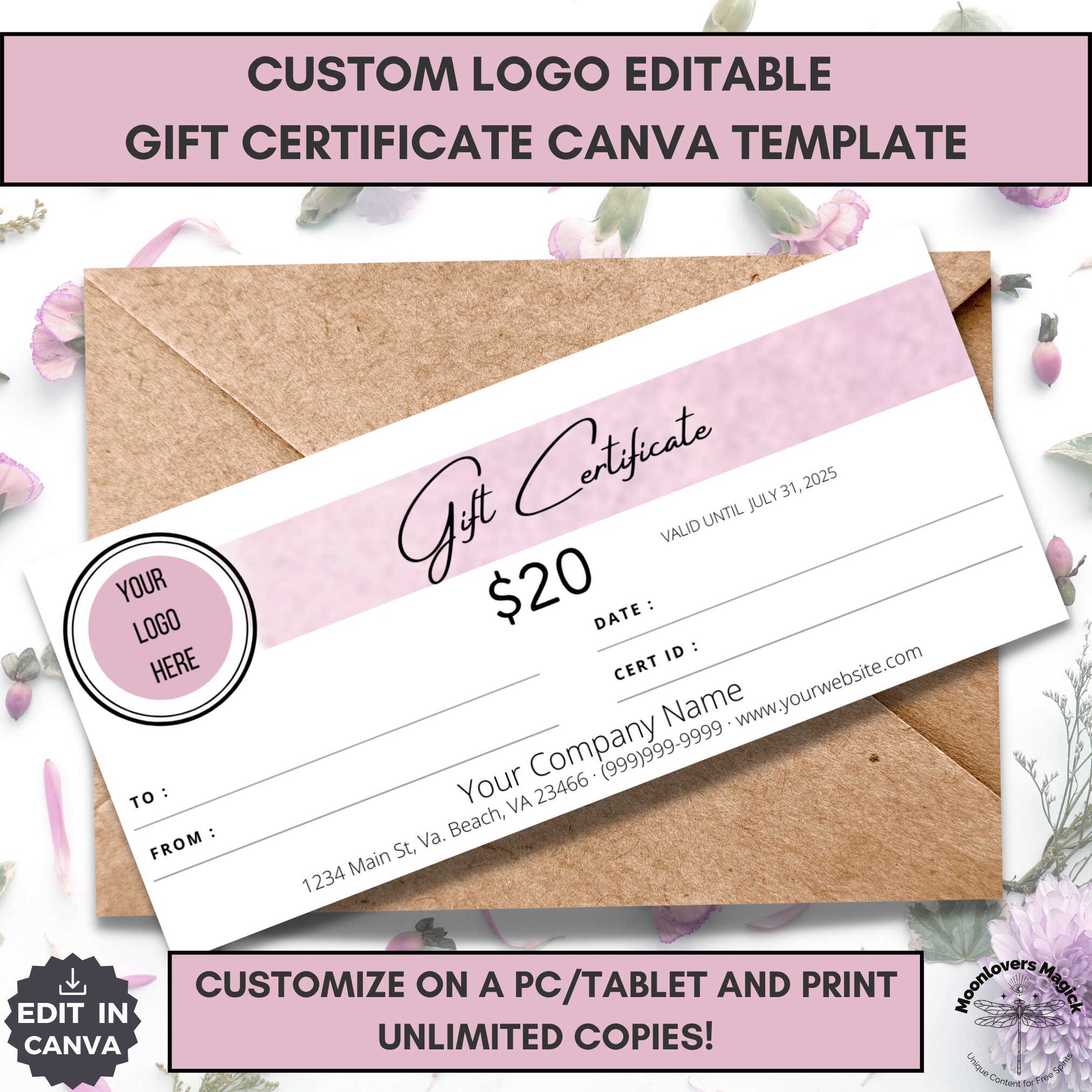 Custom Logo Order Form Order Receipt Price List Gift - Etsy