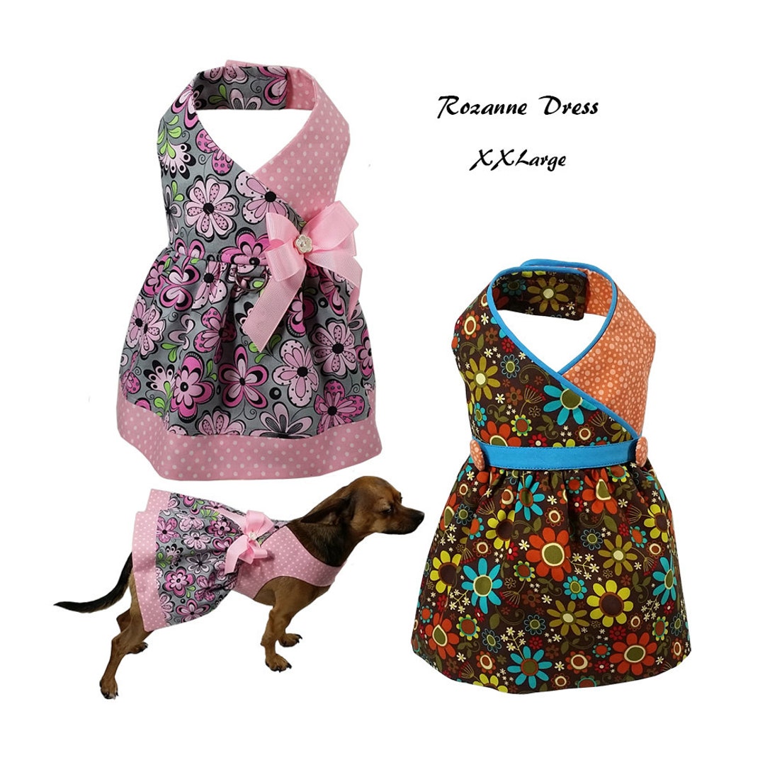 Roxanne Dog Dress Pattern -XXLARGE- Dog Clothes Sewing Pattern PDF, Dog ...