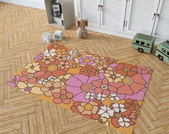 Colorful Smiley Face Rug - Etsy