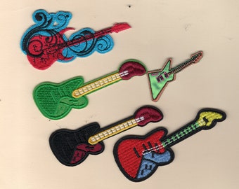 Iron on Guitar Patches - Etsy