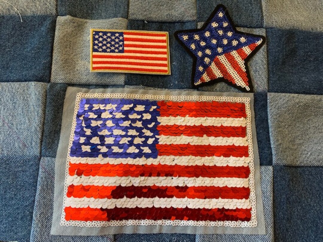 Red White and Blue Pride Patches - Etsy