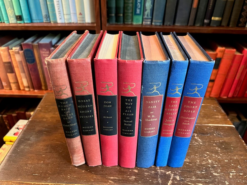 Set of 19 Vintage Modern Library Books. Small Hardcover - Etsy