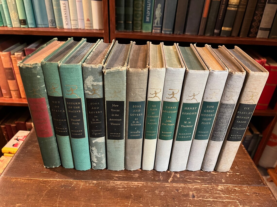 Set of 19 Vintage Modern Library Books. Small Hardcover - Etsy